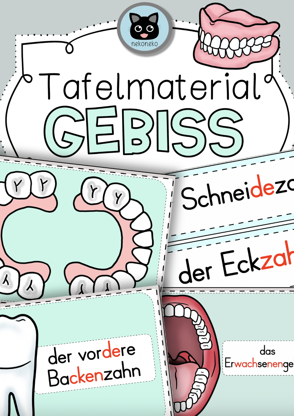Tafelmaterial | Tafelbilder | Gebiss & Zähne