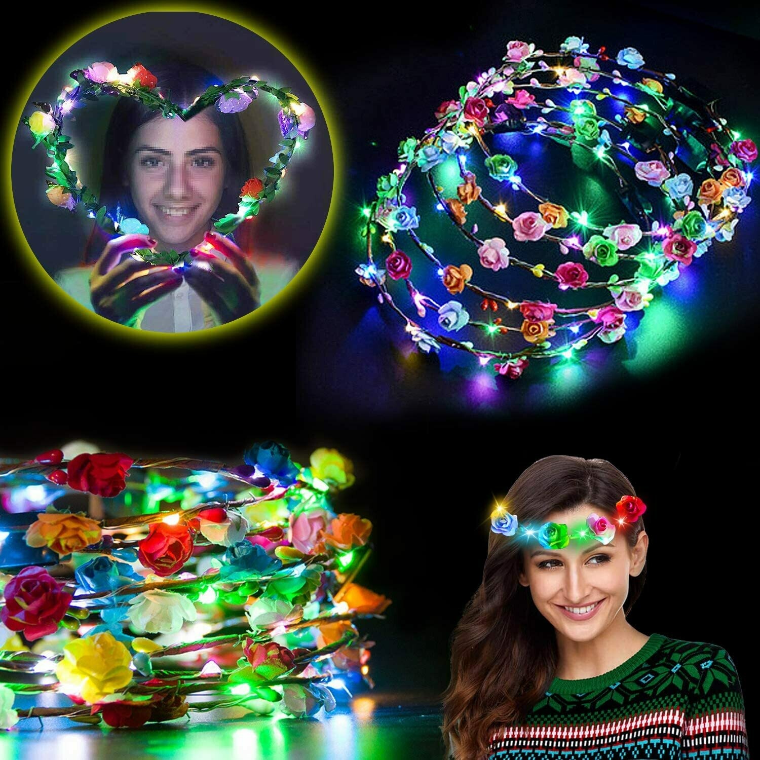 LED Flower Crown
