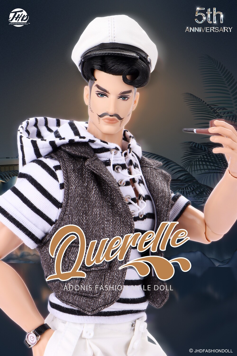 2023 JHD Fashion Doll: "Perfect Lover: Querelle " 13.5" Adonis Male ...