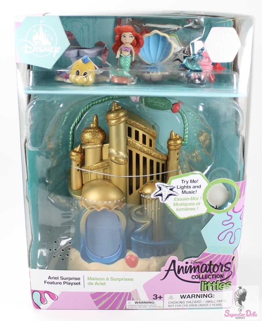 Disney Store Animators' Collection Littles: Ariel Surprise Feature Playset
