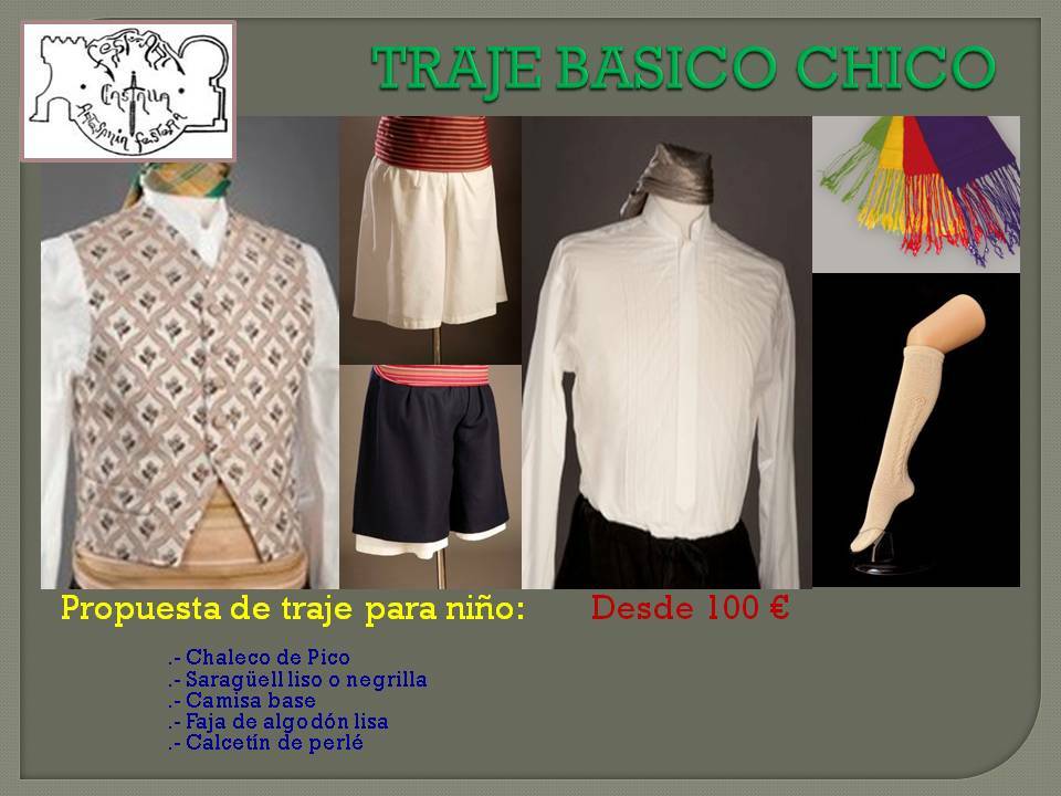 INDUMENTARIA TRADICIONAL Y COMPLEMENTOS