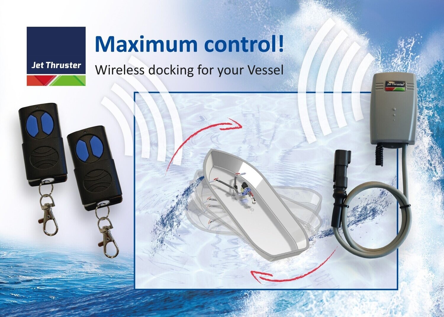 Wireless Remote Control set Jet Thruster Single (Plug & Play version)