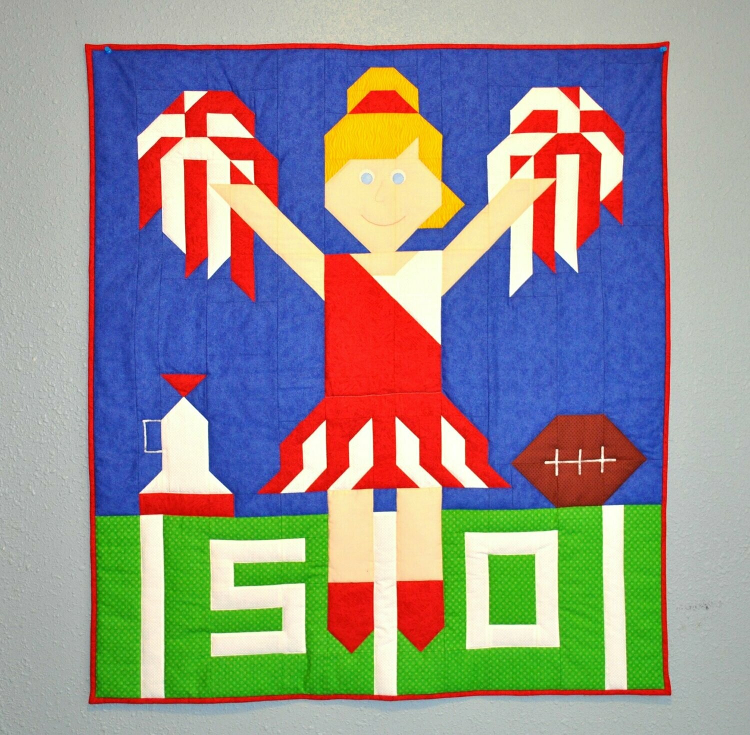 Cheerleader Quilt Pattern - 3 Sizes -PDF