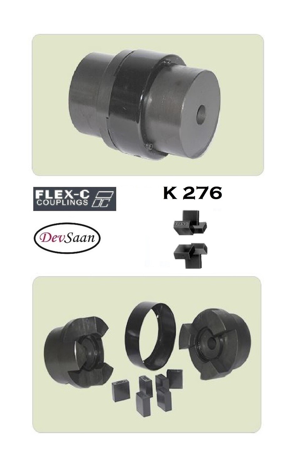 Cushion Pad Coupling K 276 Flex-C Max Bore 75mm