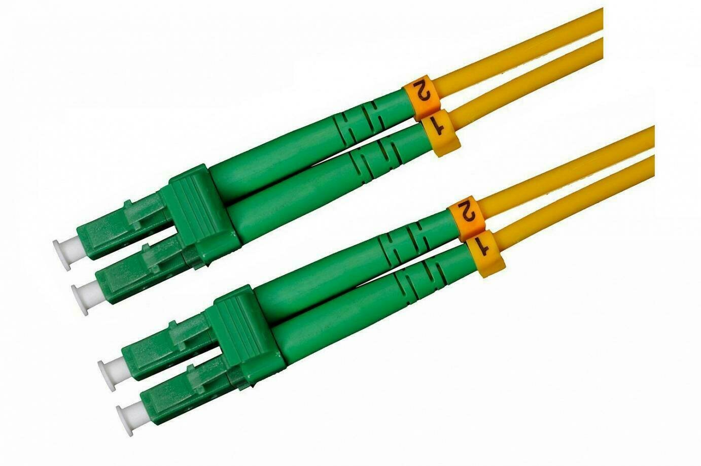 LWL Glasfaser-Kabel – 0,5m OS2 LC/APC-LC/APC Stecker