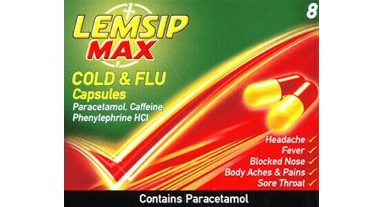 Lemsip Max Strength Cold and Flu Capsules 8’S