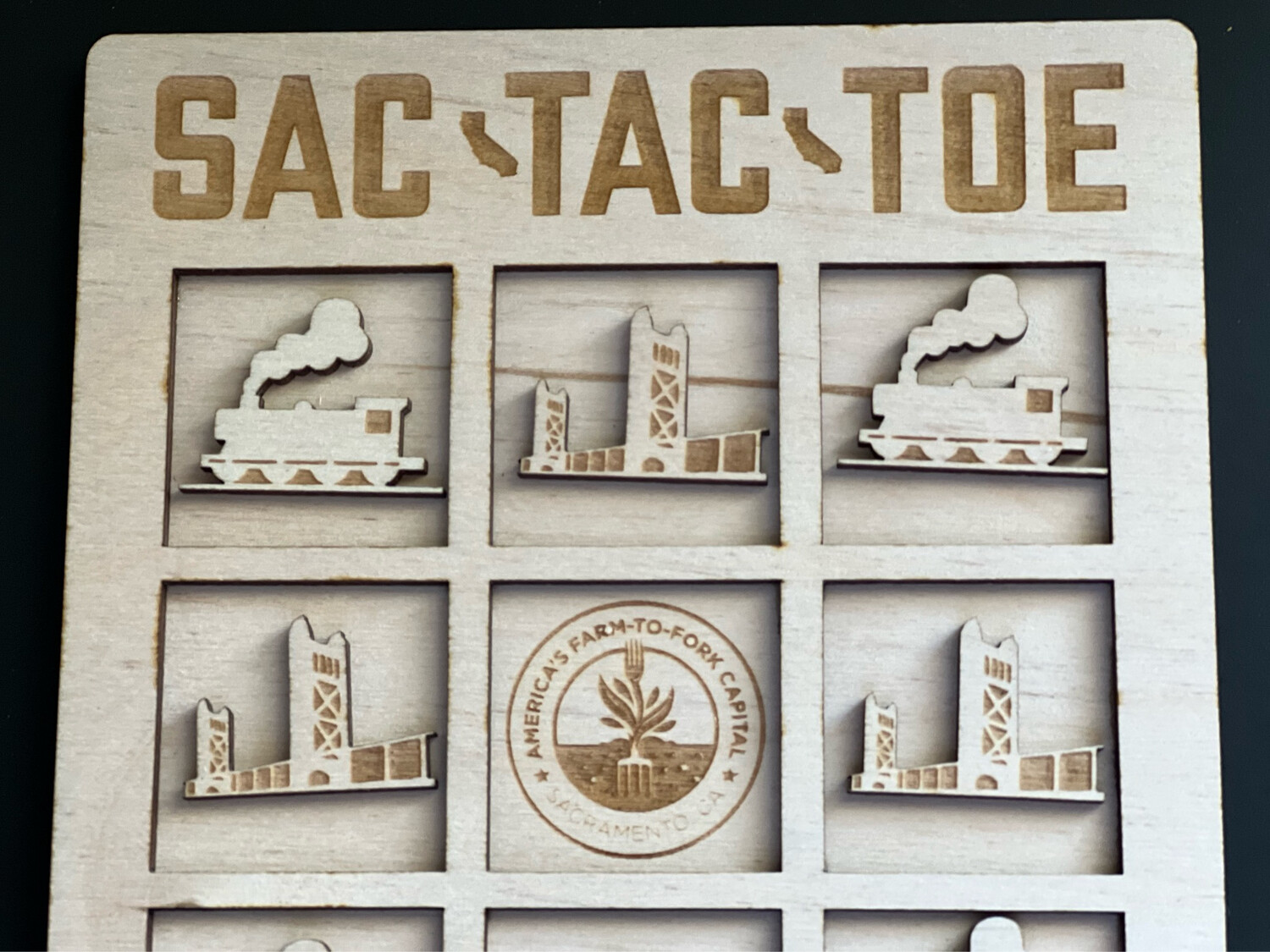 Sacramento Themed Sac-Tac-Toe (Tic Tac Toe)