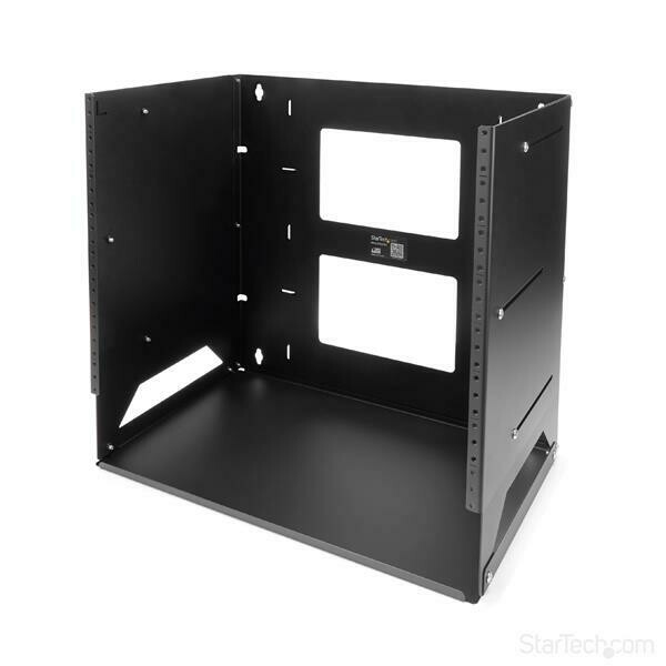 Wall-Mount Server Rack with Built-in Shelf - Solid Steel - 8U - Store ...