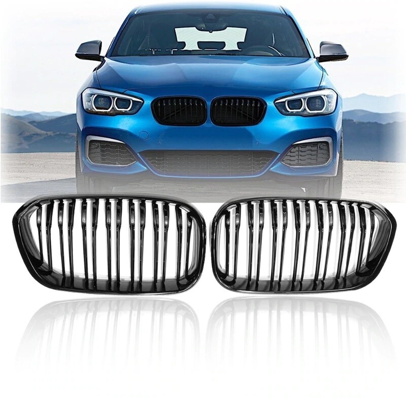 1 Series F20 F21 LCI GLOSS Black Kidney Grill