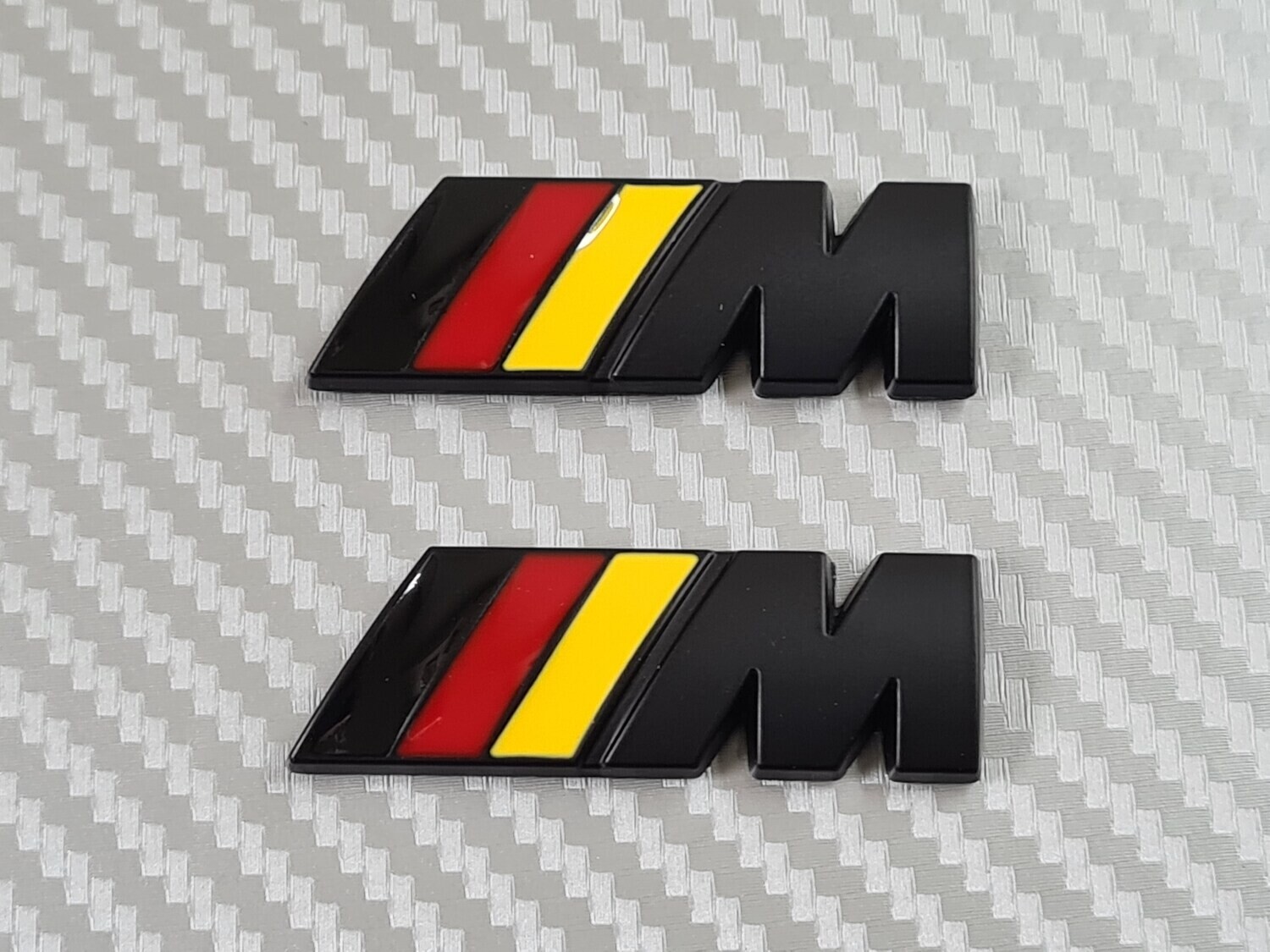 BMW M Sport Wing Badges - Matte Black