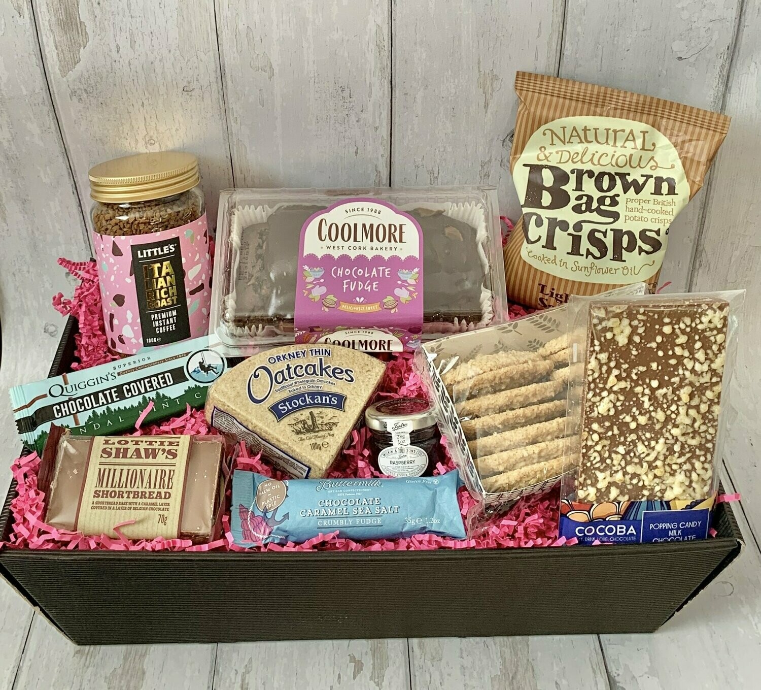 Blacklime Luxury Pink Hamper with Coffee