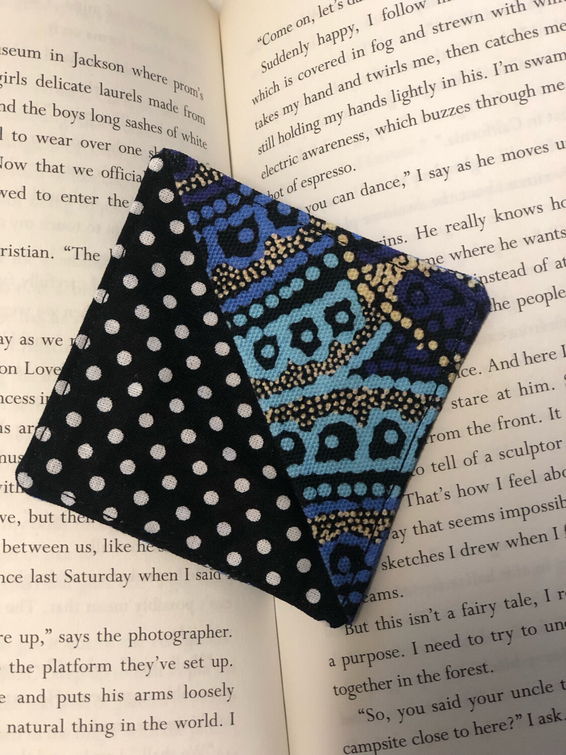 Blue Indigenous Corner Bookmark