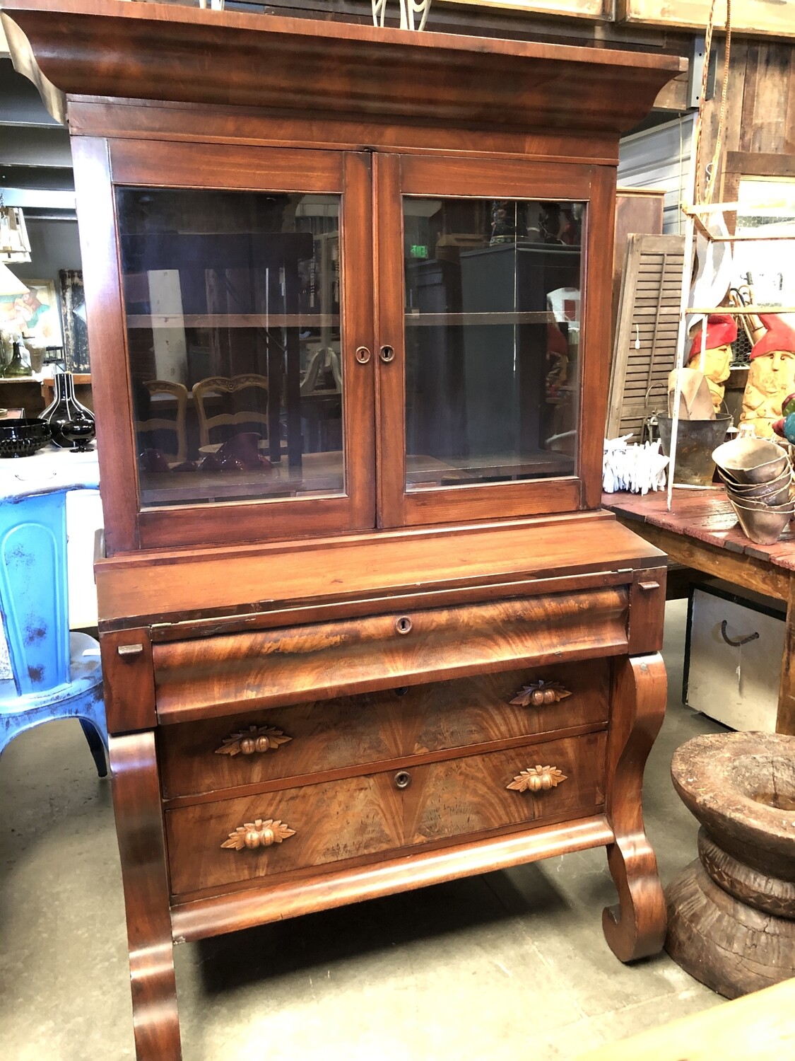 BURL WOOD BUFFET WITH WRITING DESK – Store – is Roie's Passion