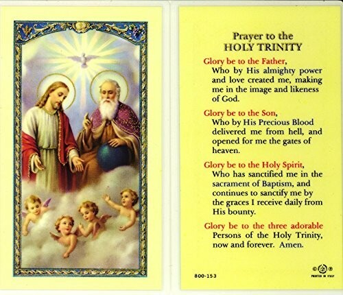 Prayer to the holy Trinity,