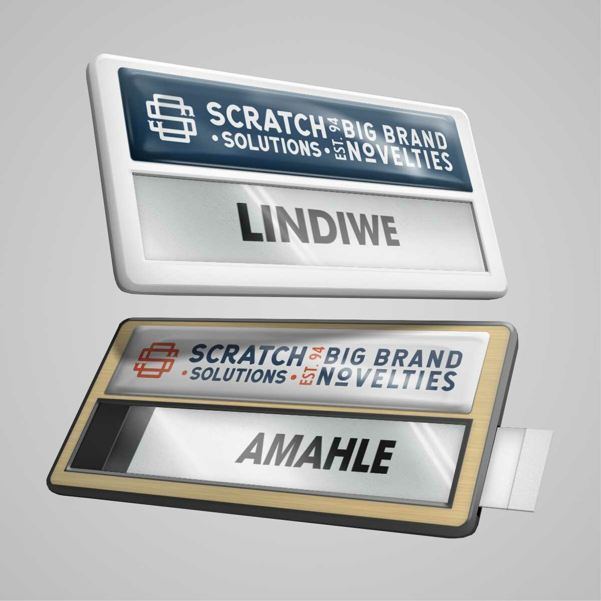 Interchangeable Badges | Order Online | Scratch Solutions