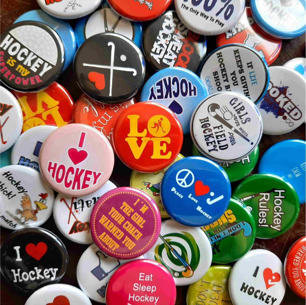 Hockey Buttons | Order Online | BadgesSA.co.za