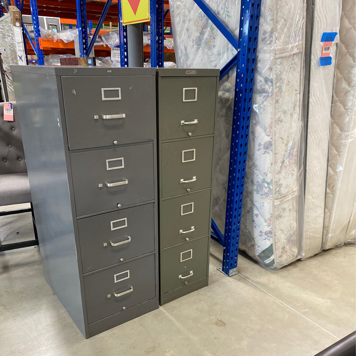 4 DRAW GREEN FILE CABINET