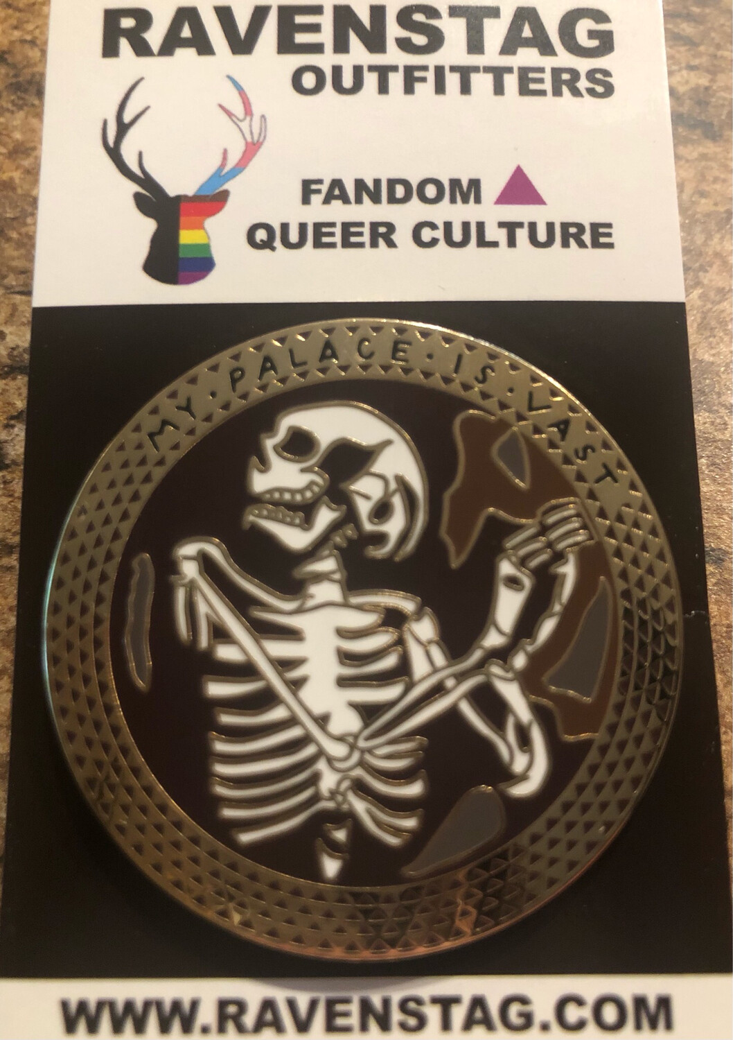 The Norman Chapel Skeleton Hannibal Mind Palace Hard Enamel Pin