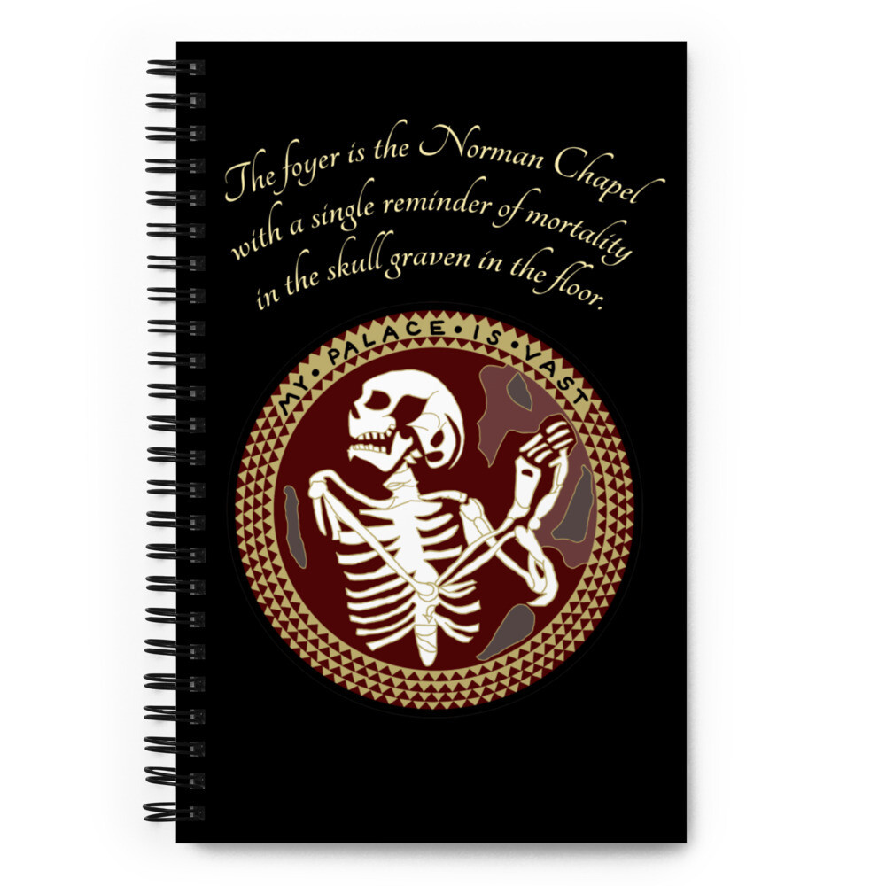 The Norman Chapel Skeleton Hannibal Mind Palace Spiral notebook