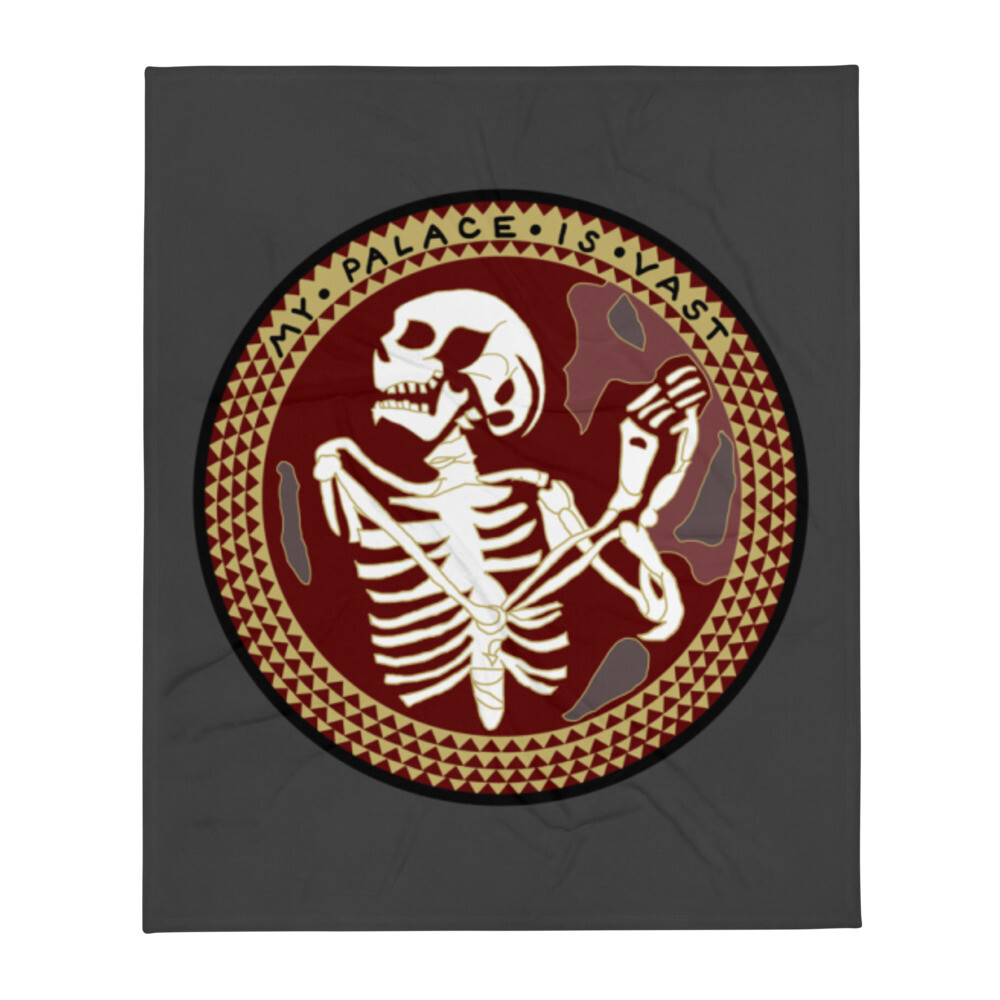 Norman Chapel Skeleton Hannibal Throw Blanket