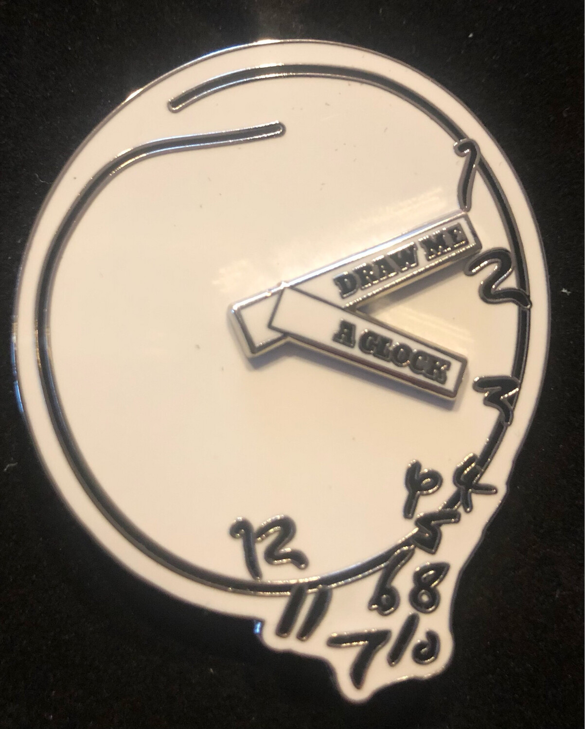 Draw Me A Clock Will Graham Hannibal Moving Hands Silver Hard Enamel Pin