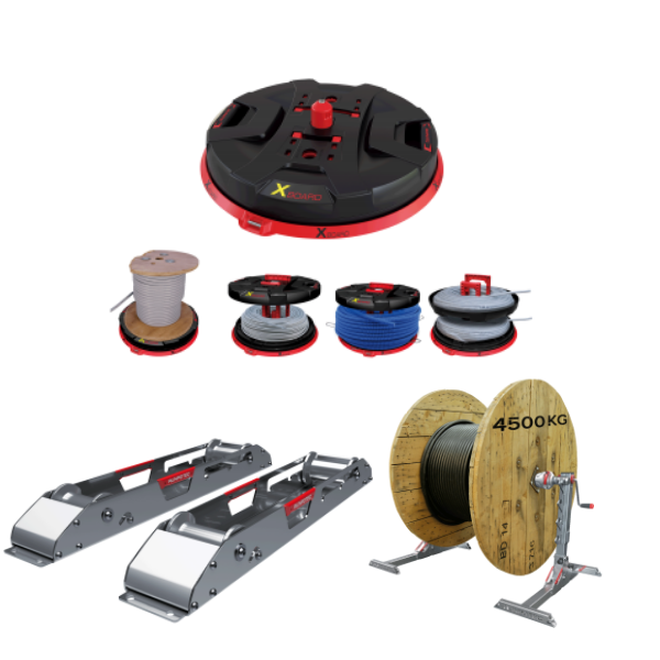 Accesorios y herramientas para el tendido y jalado de cable