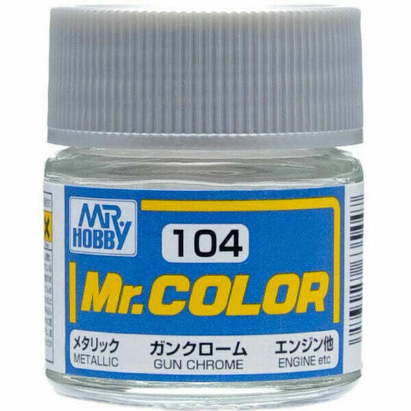 Mr. Color 104 - Gun Chrome (Metallic Gloss/Primary)