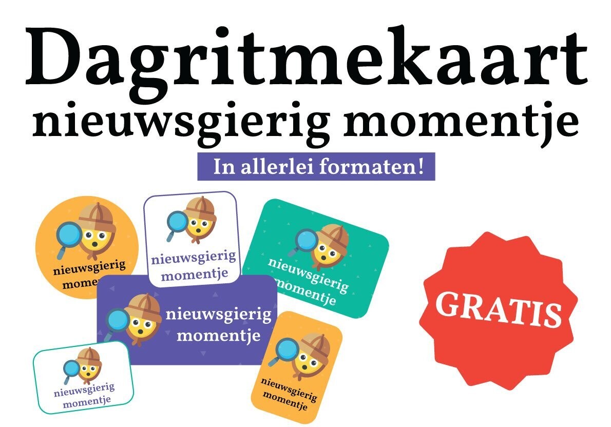 Dagritmekaart 'Nieuwsgierig Momentje'