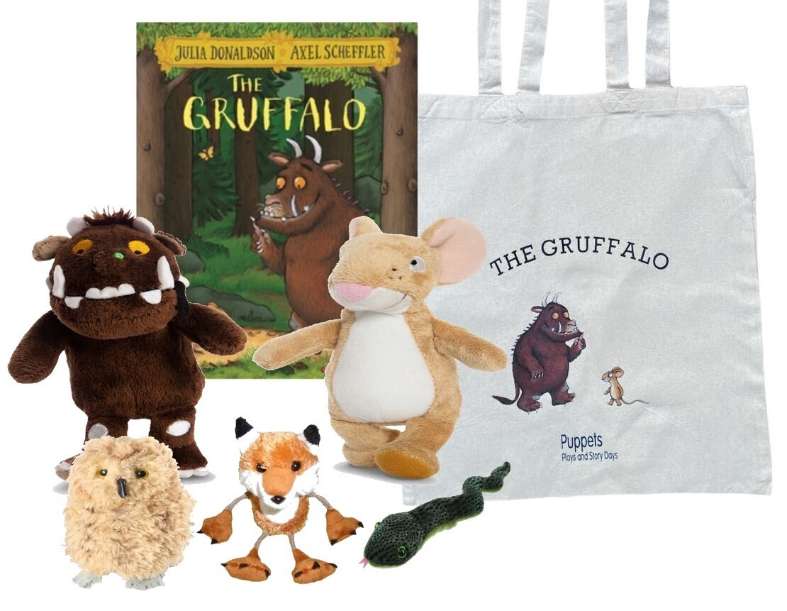 Gruffalo & Mouse Toy/Puppet Book Story Sack Set
