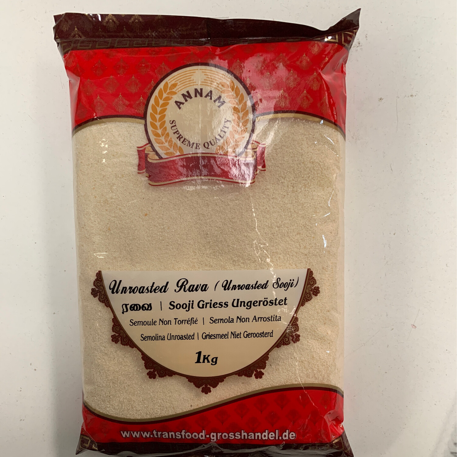 ANNAM UNROASTED RAVA(SUJI) 1KG