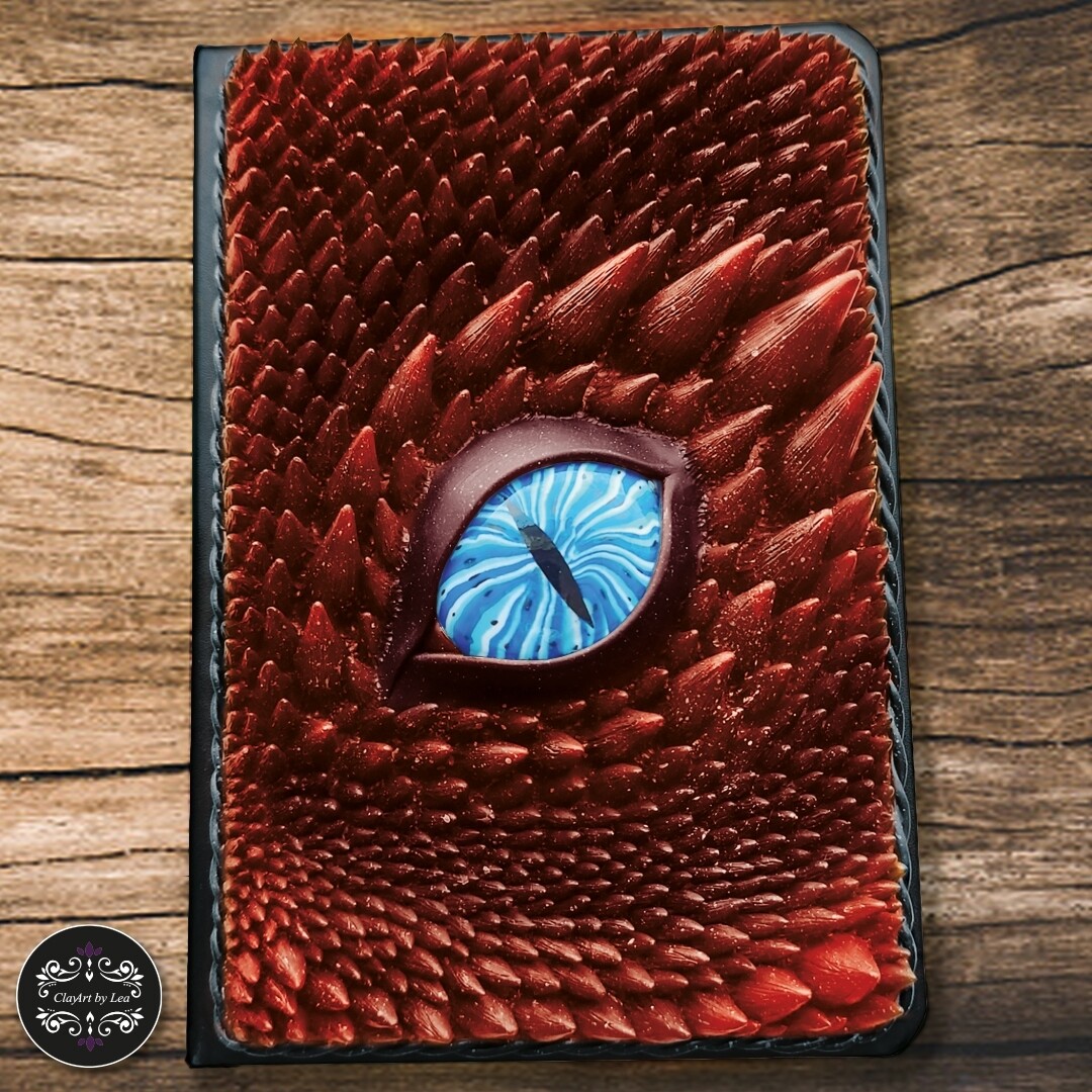 Dragon eye bookcover - Red