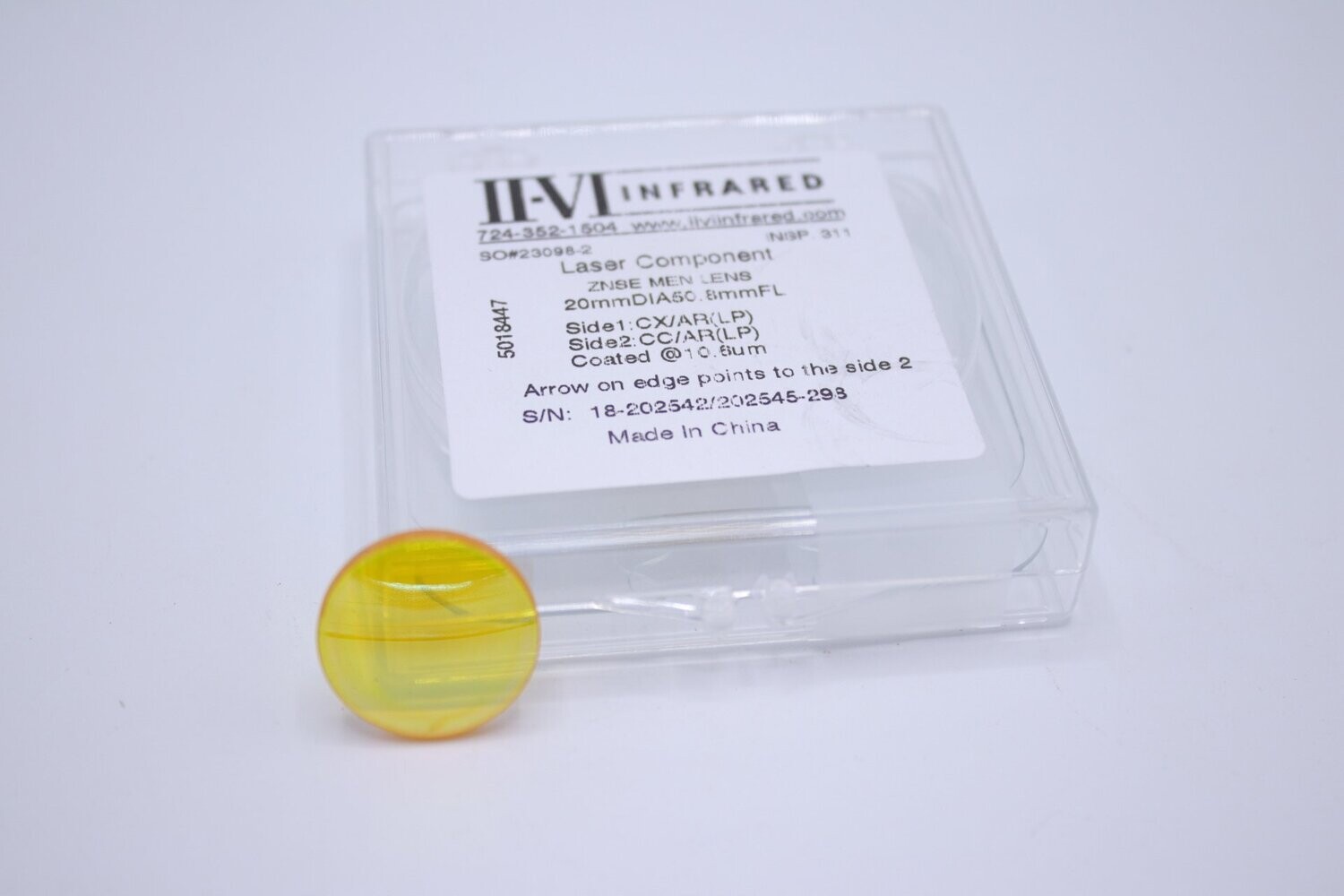 II-VI Infrared CO2 laser lens
