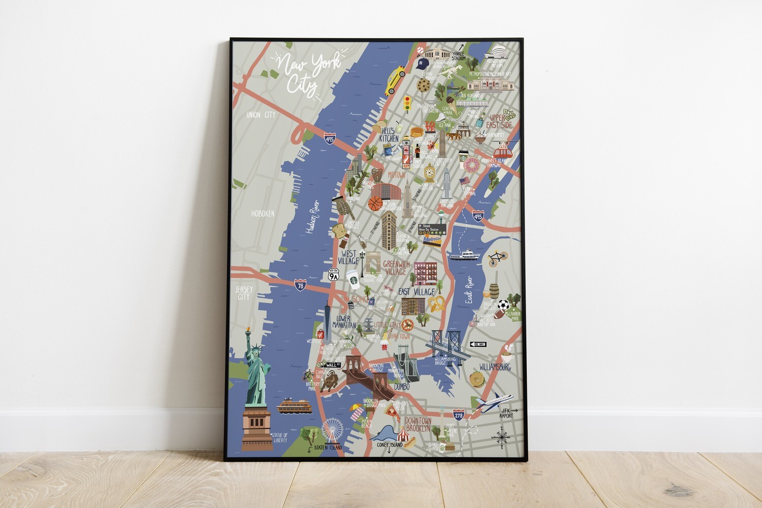 New York - Map Print