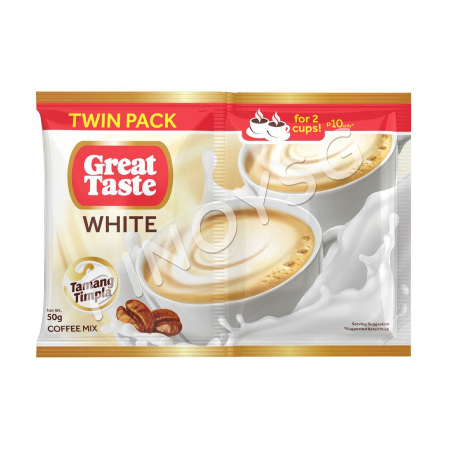 Great Taste 3in1 White Coffee Twin Pack 50g