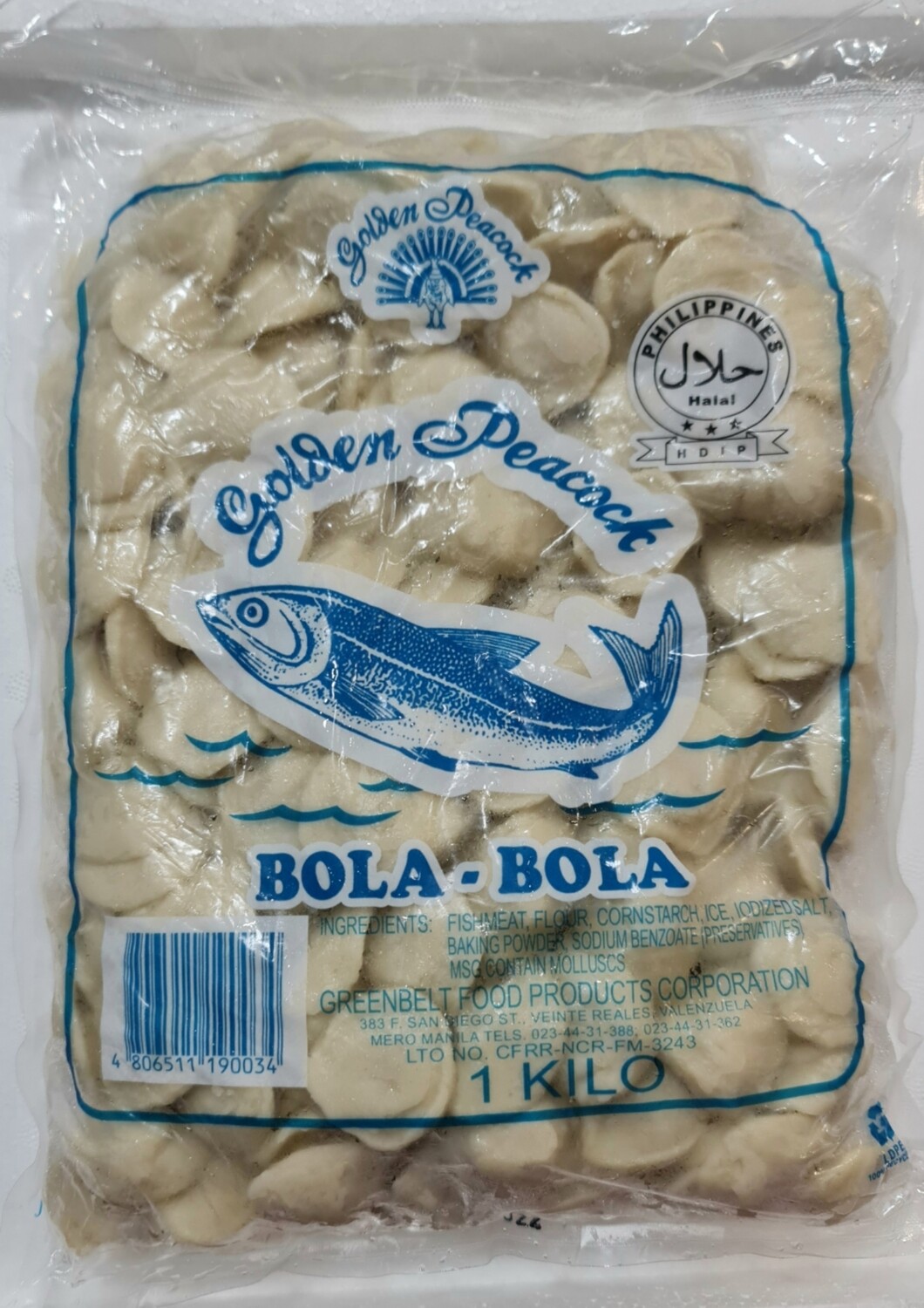 Golden Peacock Fishball 1kg