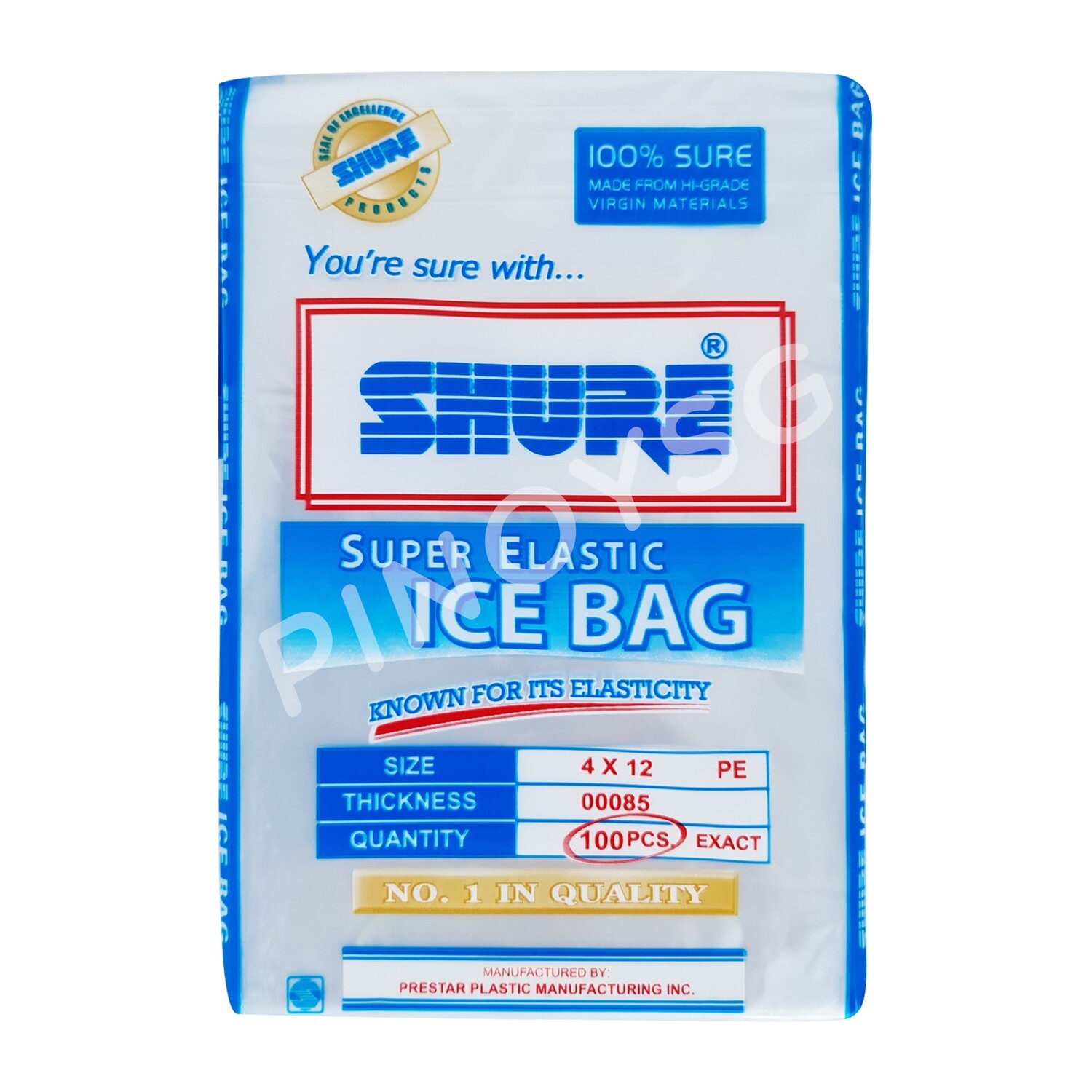 Ice Plastic Bag 4"x12" (Plastik Yelo) 100pcs