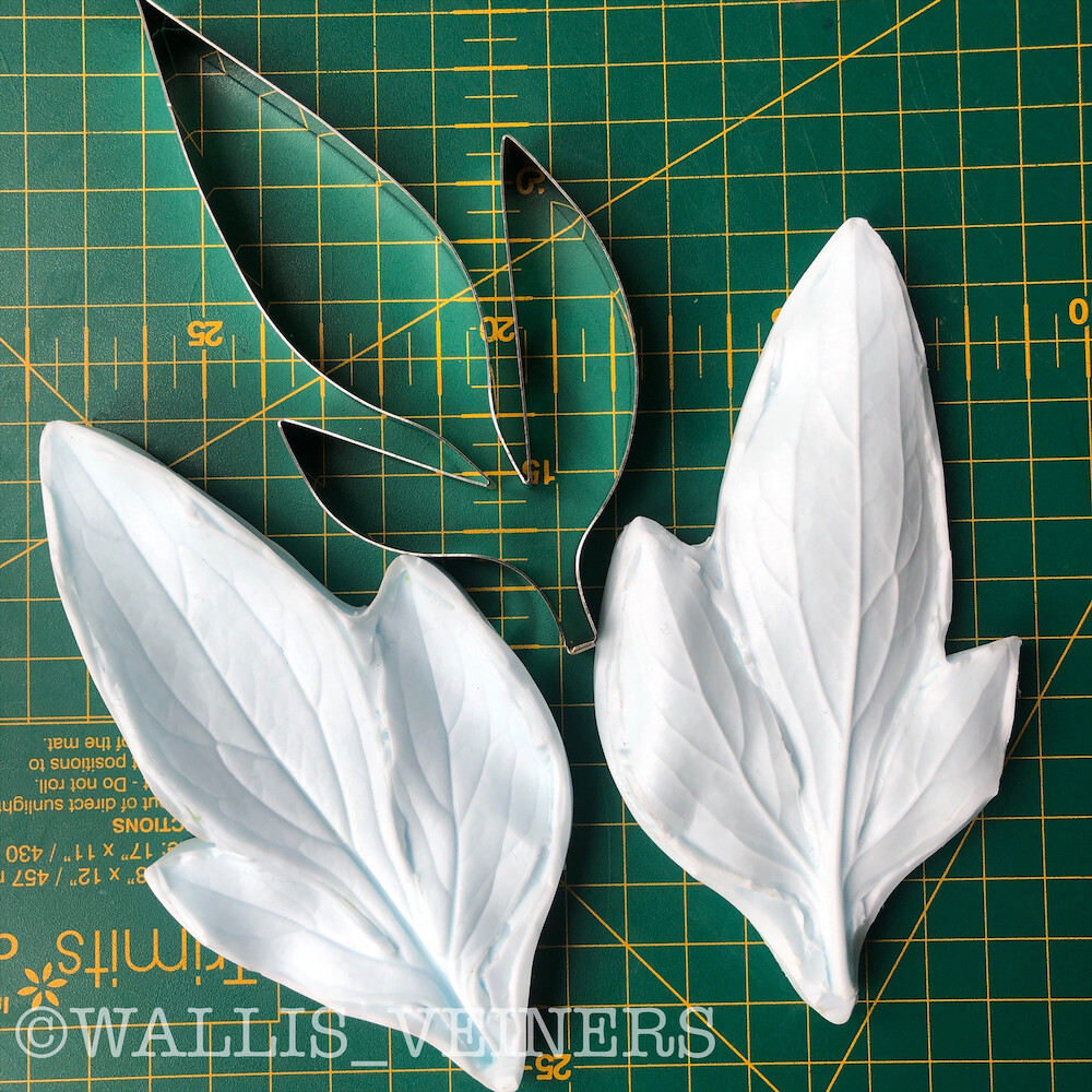 Peony Leaf Veiner ( Mold ) + Cutter ( Optional )