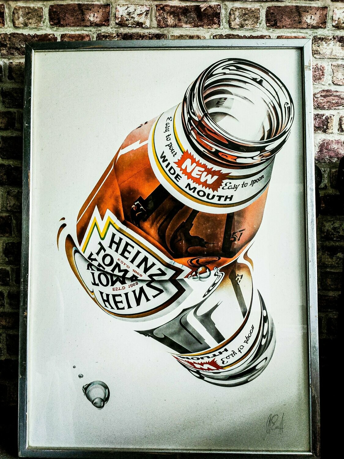 Michael English Heinz Signed Print Pop Art 1970's