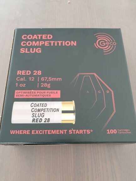 Geco Schrotpatrone Coated Competion Slug red 28 12/67,5