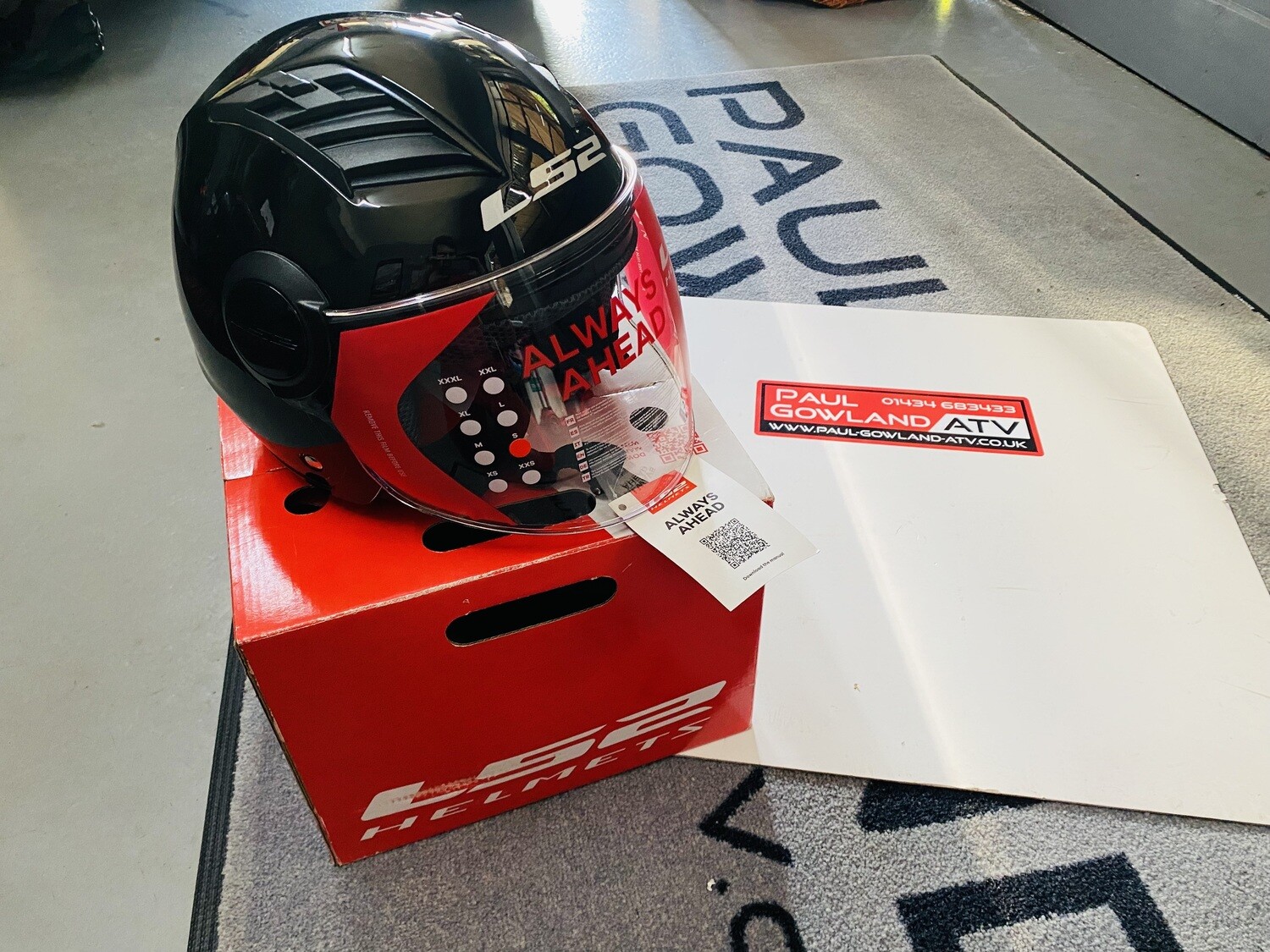 LS2 Airflow Helmet - Gloss Black - Shop - Paul Gowland ATV | Honda ...