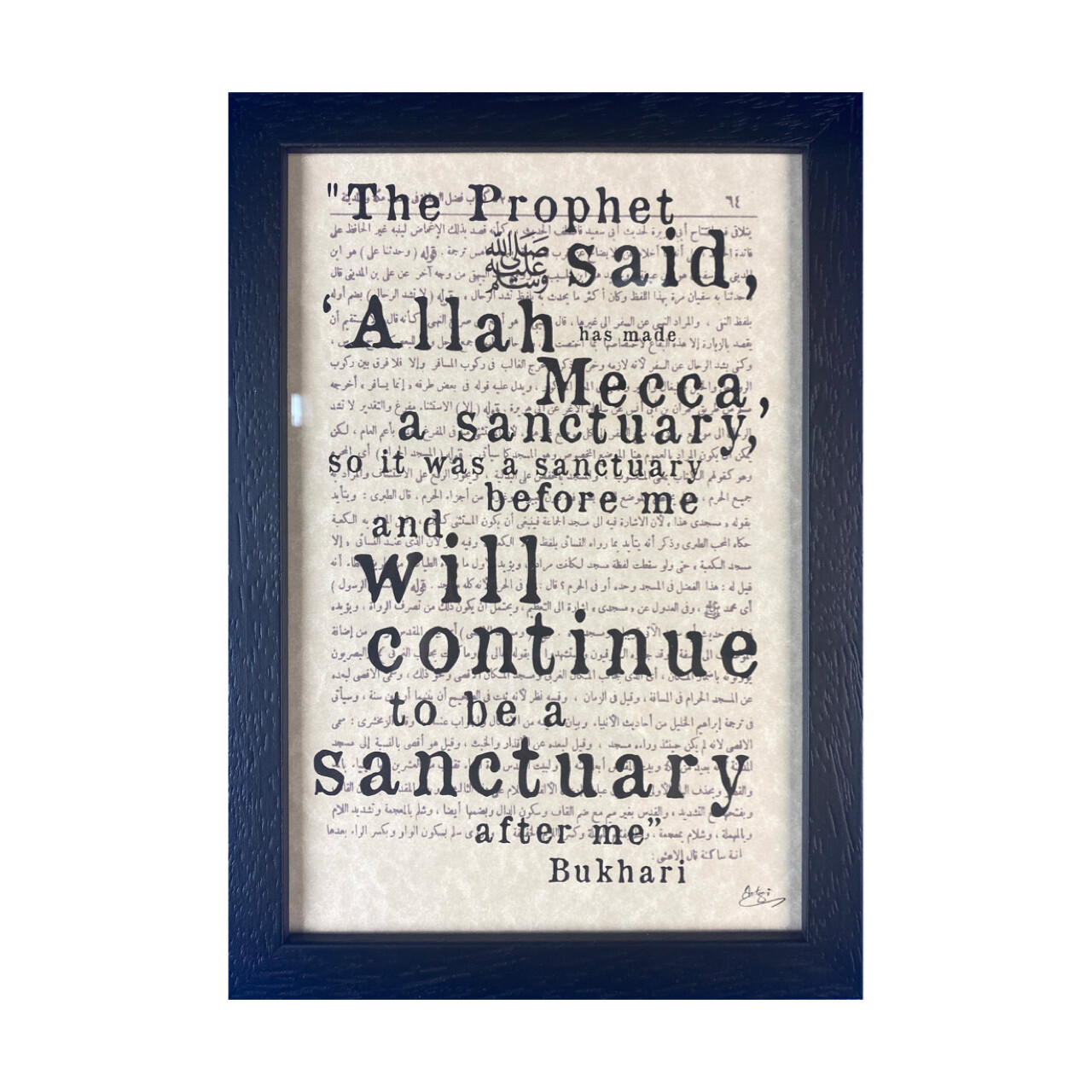 Hadith Newspaper Art