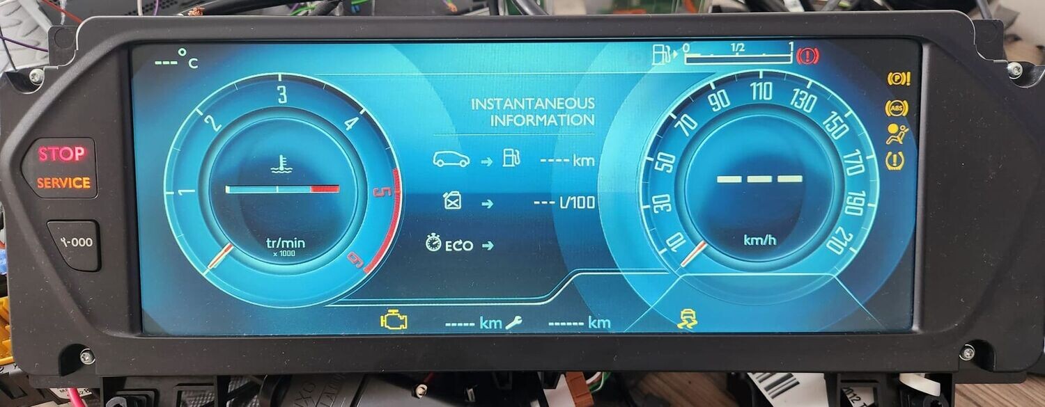 Citroen C4 Picasso / Grand Picasso colour speedometer repair service