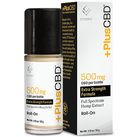 CVScience Plus CBD Roll On Extra Strength 500mg 1.13oz**