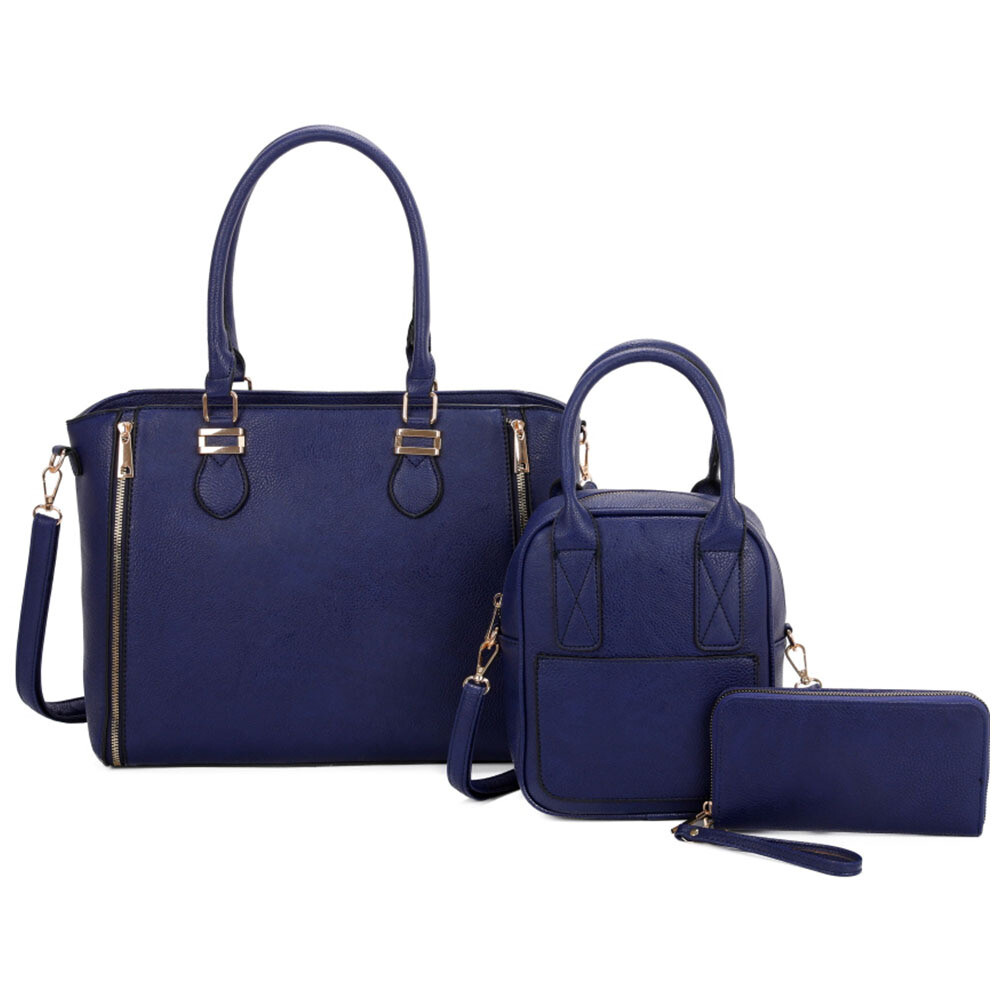 Fashion Zipper 3-in-1 Satchel Set