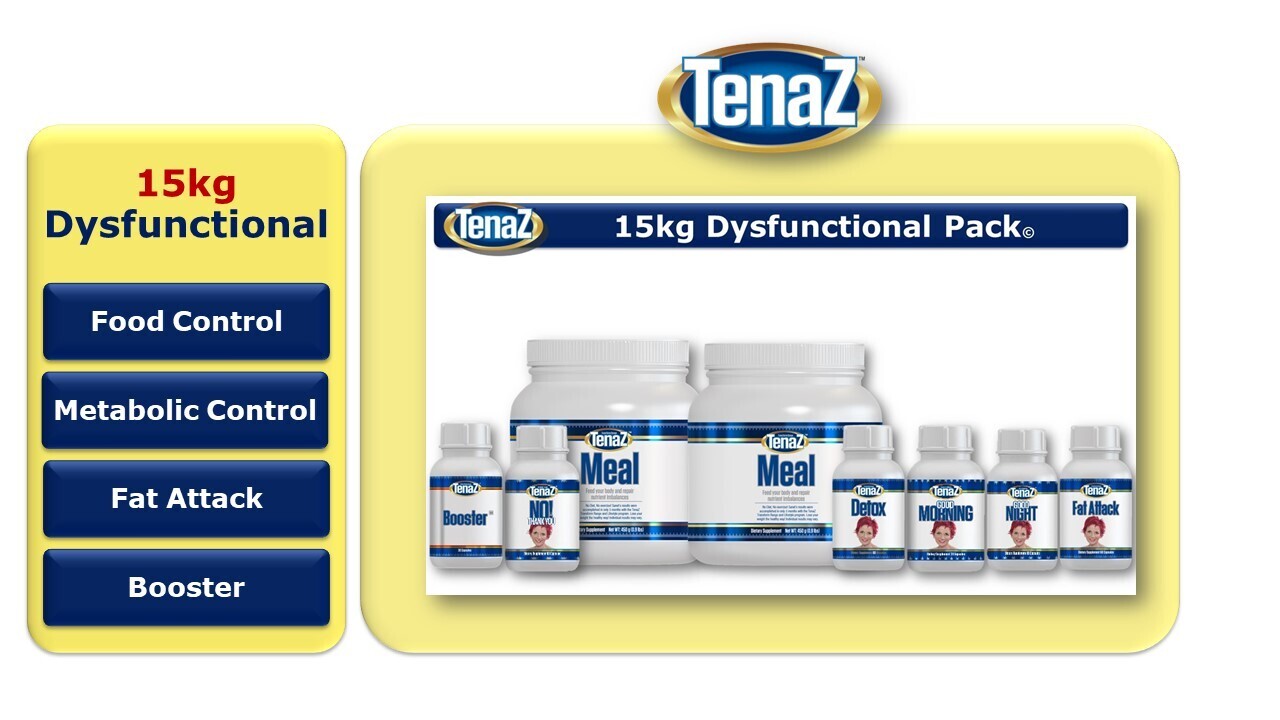 15kg-Dysfunctional Pack - TenaZ Weight Loss Packs
