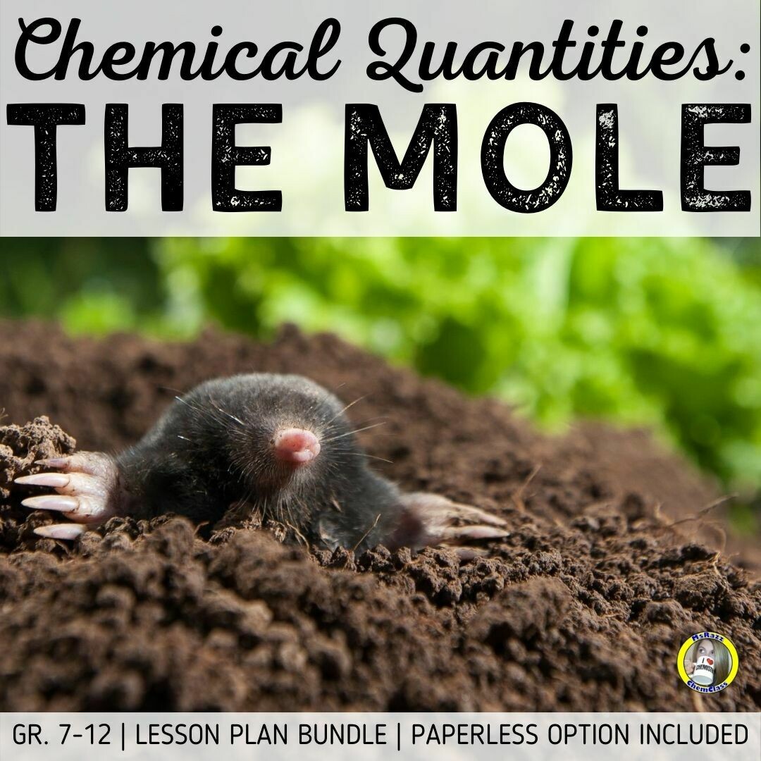 Lesson Plan Bundle: The Mole, % Composition, Empirical and Molecular ...