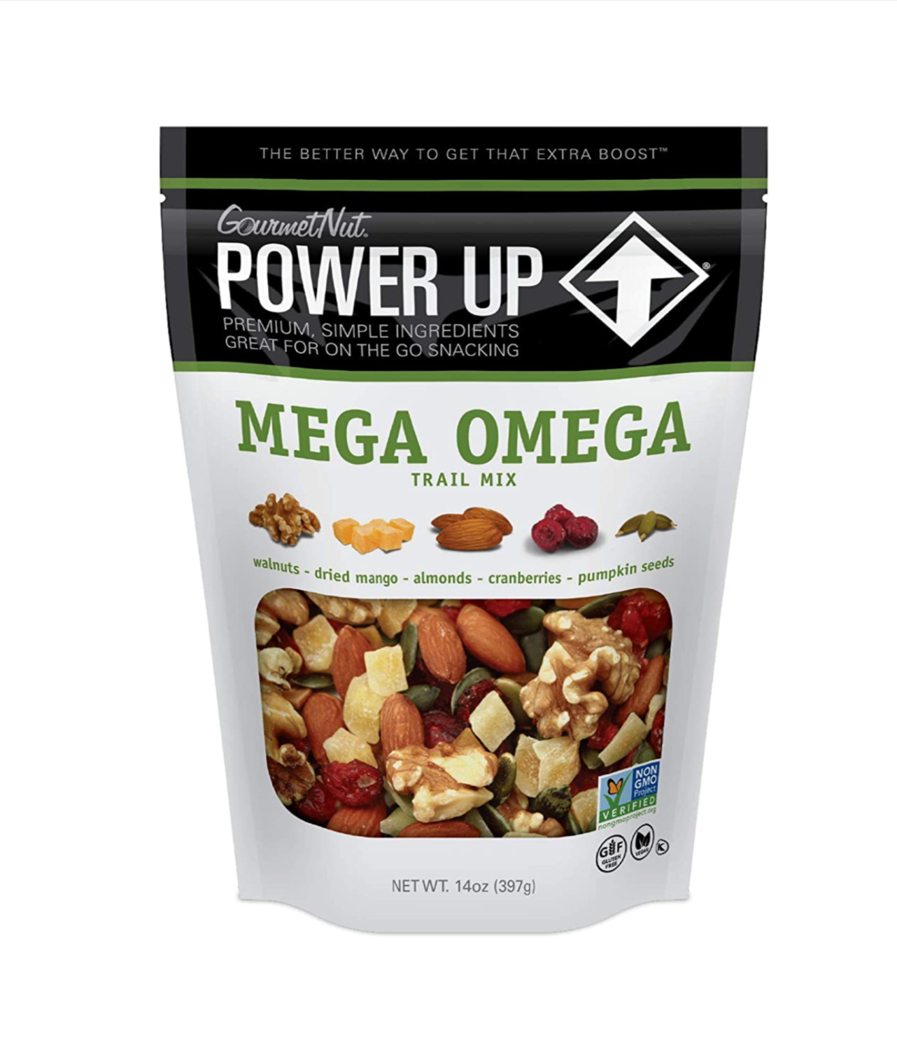 Power Up Mega Omega Trail Mix Gourmet Nuts