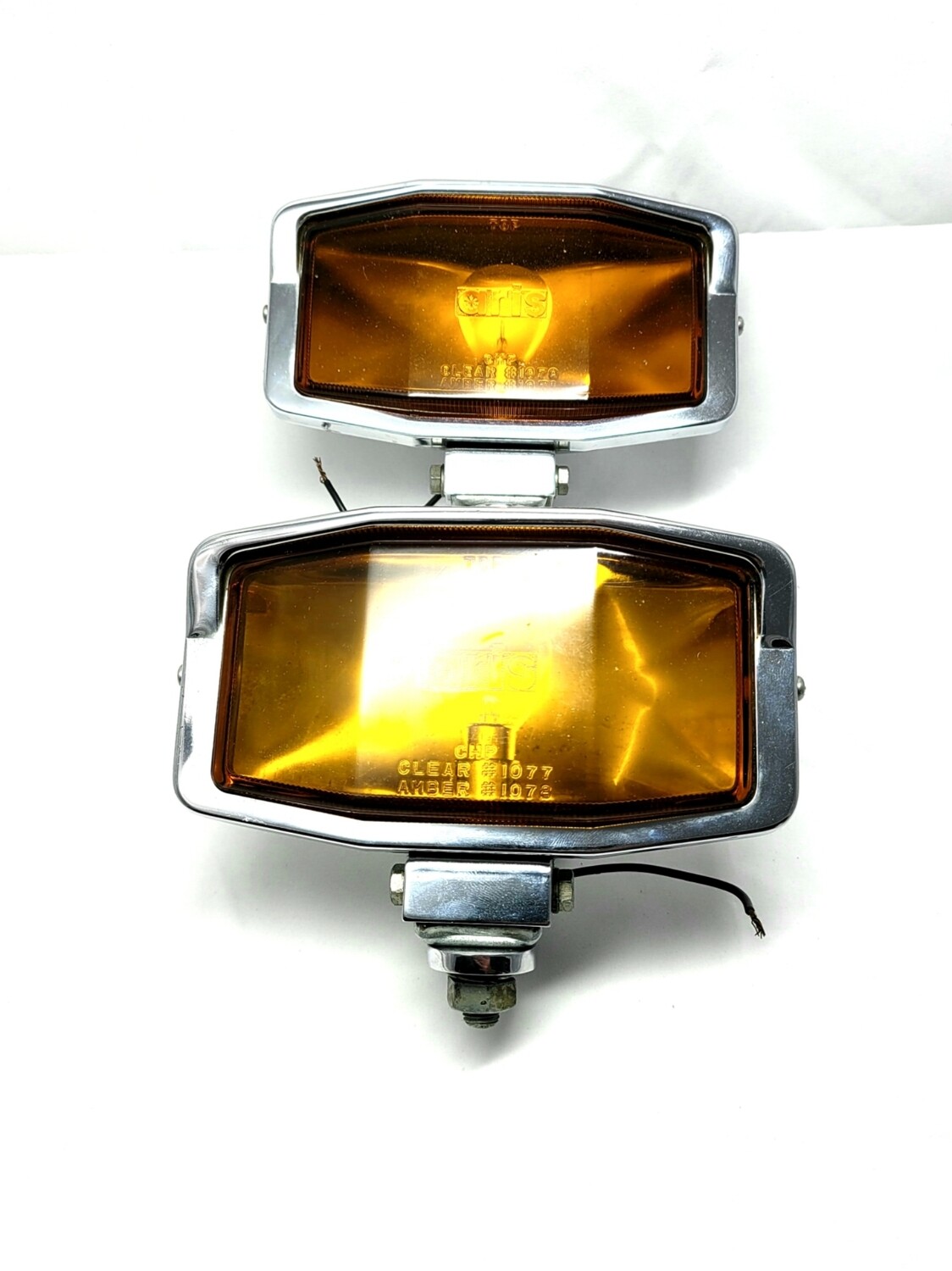 ARIS Hooded custom dual chopper Headlight Harley