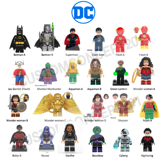 DC - Custom Minifigures