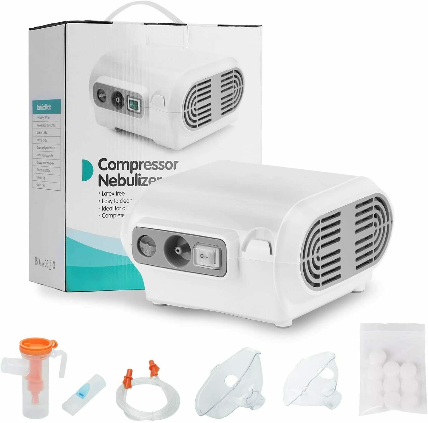 MAYLUCK Portable Compressor Nebulizer, Nebulizer Machine with 1 Set ...